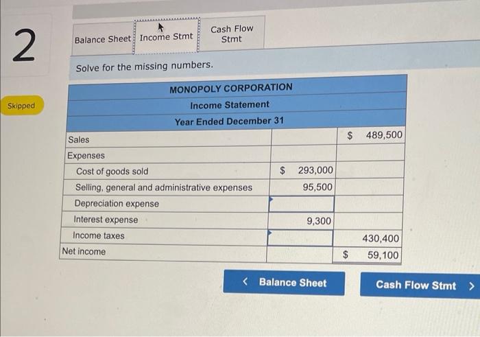Solved Solve For The Missing Numbers Solve For The Missing Chegg