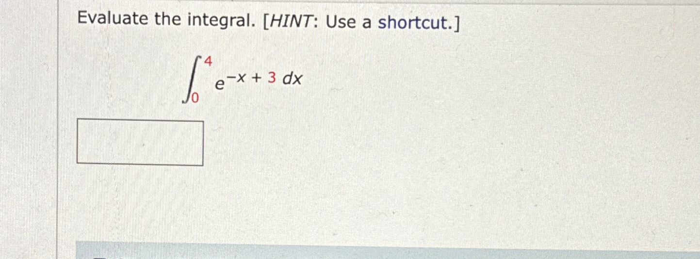 Solved Evaluate the integral. [HINT: Use a | Chegg.com