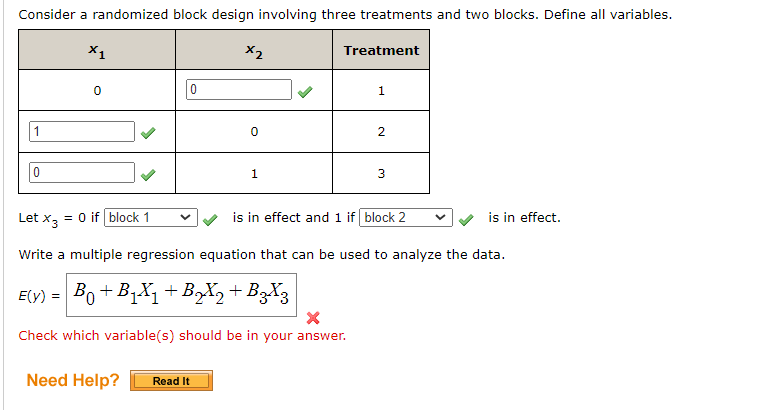 Solved Consider a randomized block design involving three | Chegg.com