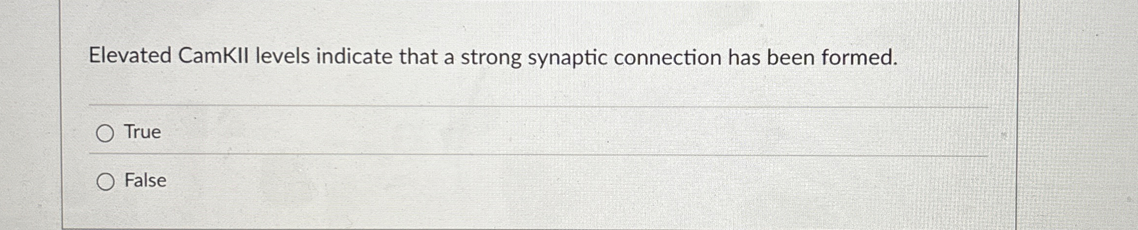 Solved Elevated CamKII levels indicate that a strong | Chegg.com