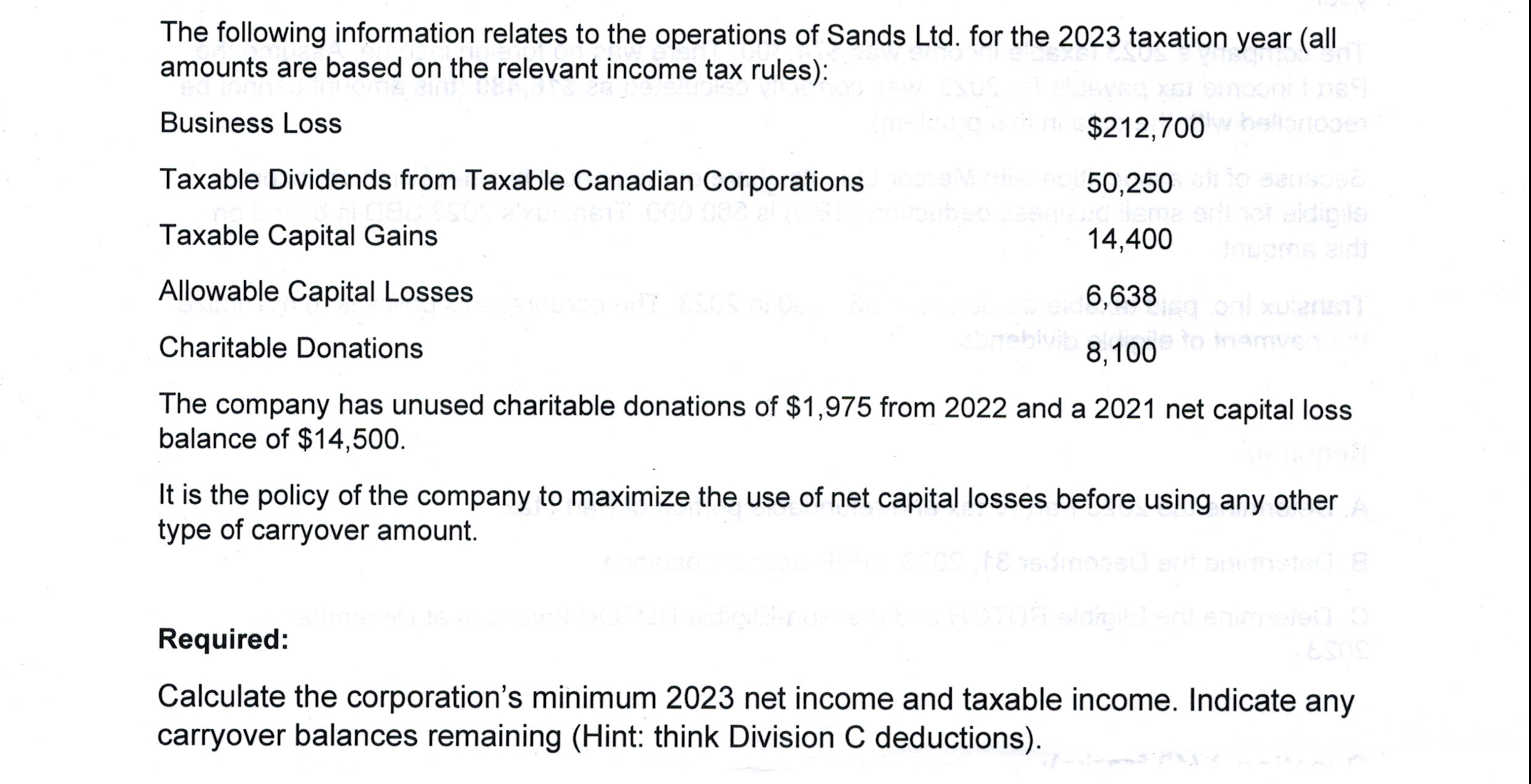 Solved The following information relates to the operations | Chegg.com