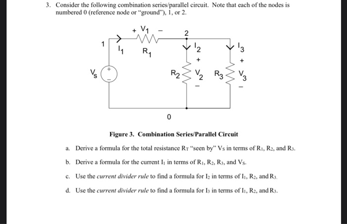 Solved 3. Consider the following combination series/parallel | Chegg.com