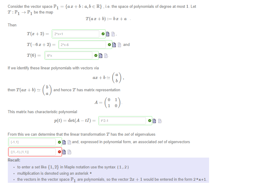 Consider the vector space P1={ax+b:a,binR}, ﻿i.e. | Chegg.com