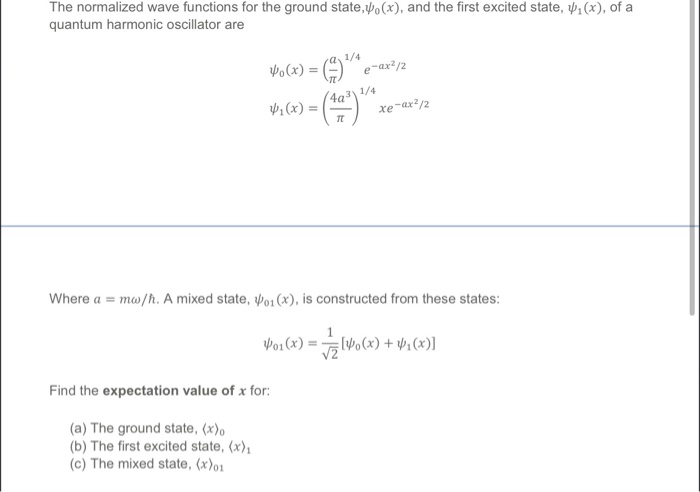 Solved X Of A The Normalized Wave Functions For The