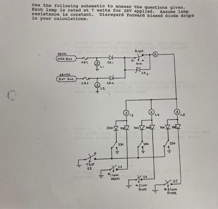 Solved Use the following schematic to answer the questions | Chegg.com