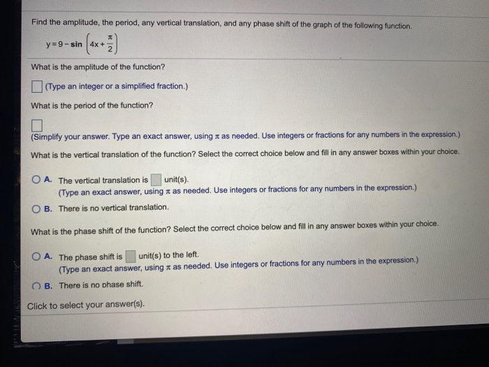 Solved Graph the function over a two-period interval. y=1 - | Chegg.com