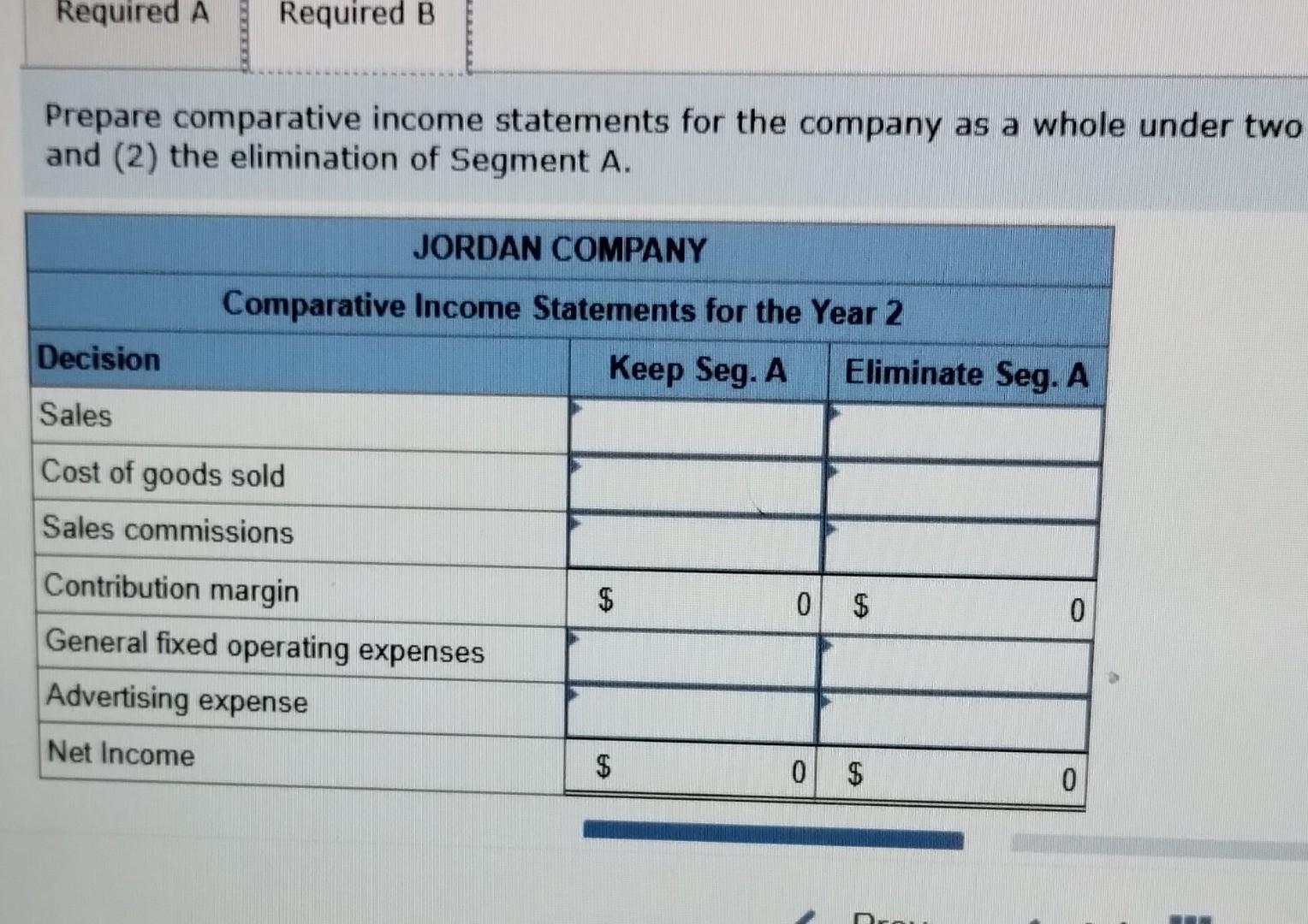 Prepare comparative income statements for the company | Chegg.com