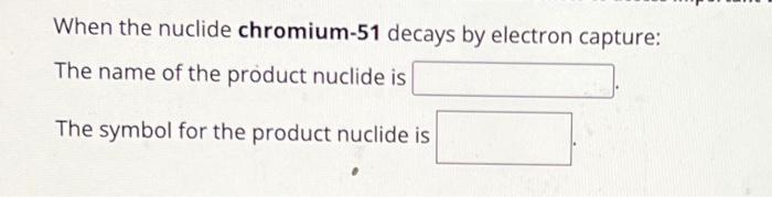 Solved Fill in the nuclide symbol for the missing particle | Chegg.com