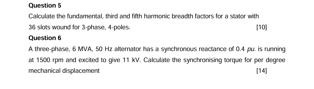 Solved Question 5Calculate the fundamental, third and fifth | Chegg.com