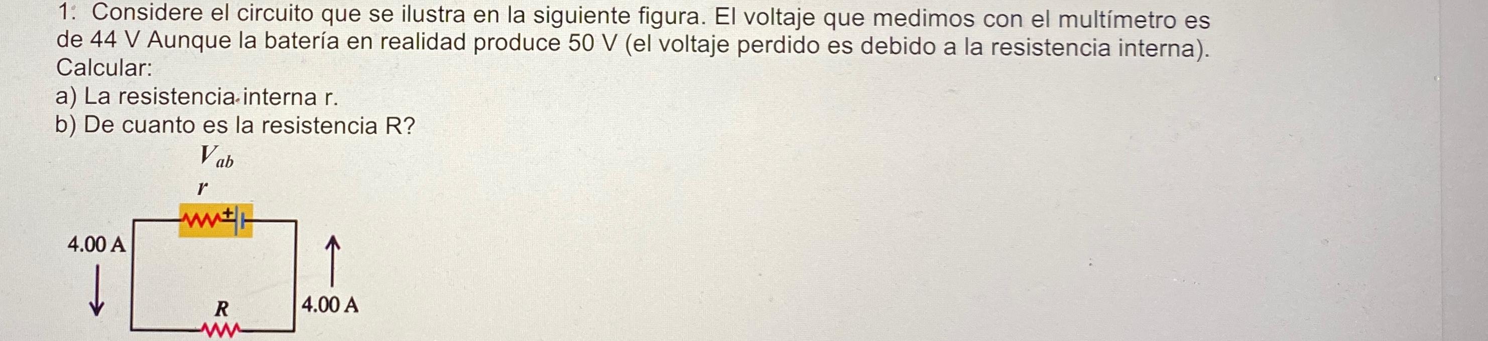 Solved 1: Considere el circuito que se ilustra en la | Chegg.com