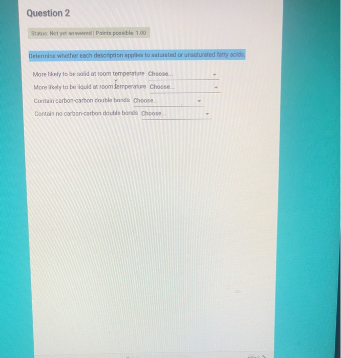 Solved Question 2 Status: Not yet answered Points possible: | Chegg.com