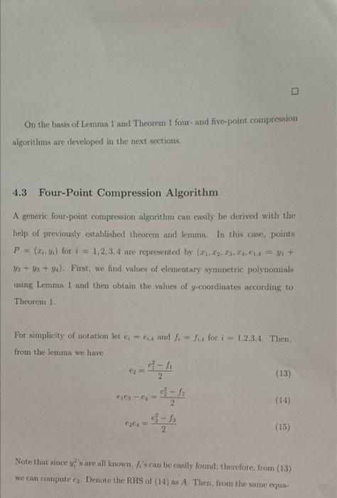Solved I want an example to prove of two points compression | Chegg.com