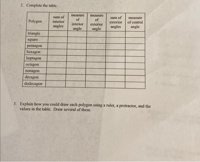 Solved please answer questions on both papers. use chart on | Chegg.com