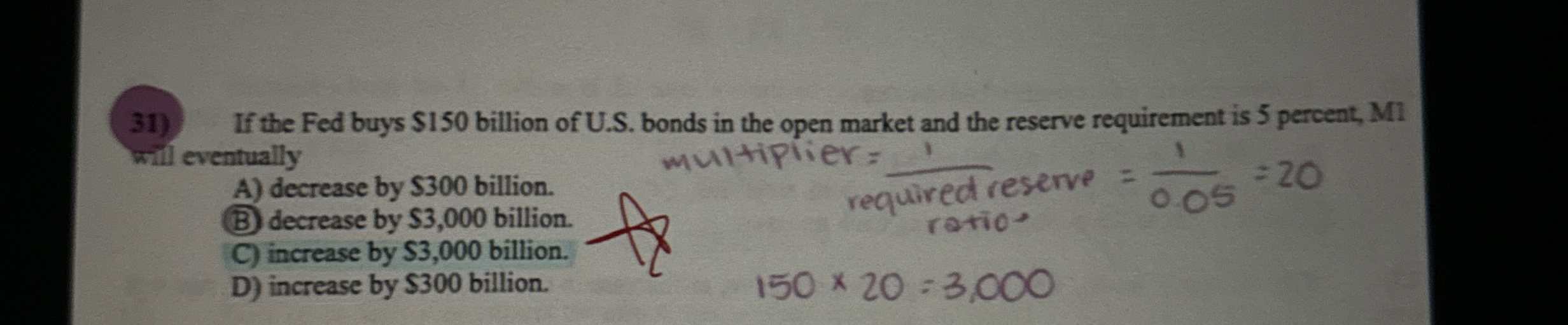 High Quality SOLUTION If the Fed buys $150 ﻿billion of U.S. ﻿bonds in the | Chegg.com