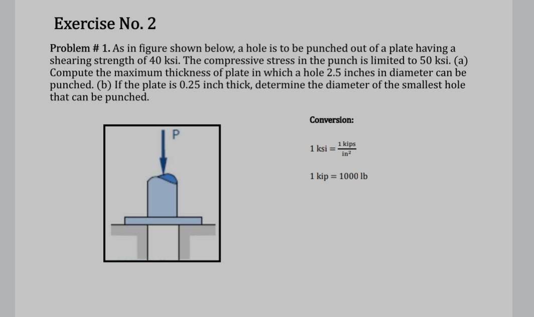 Solved Problem # 1. As in figure shown below, a hole is to | Chegg.com
