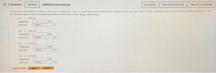Solved 10. [-15 Points) DETAILS SERPSE 10 24.6.P.034.MI. MY | Chegg.com Solved 10. [-15 Points) DETAILS SERPSE 10 24.6.P.034.MI. MY | Chegg.com