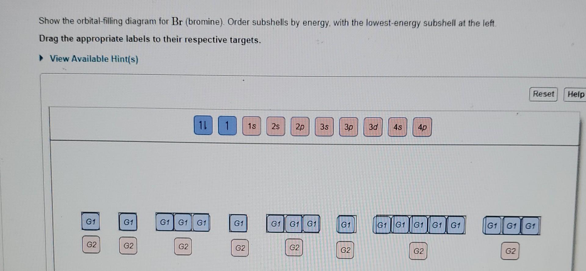 Solved Show the orbital-filling diagram for Br (bromine). | Chegg.com
