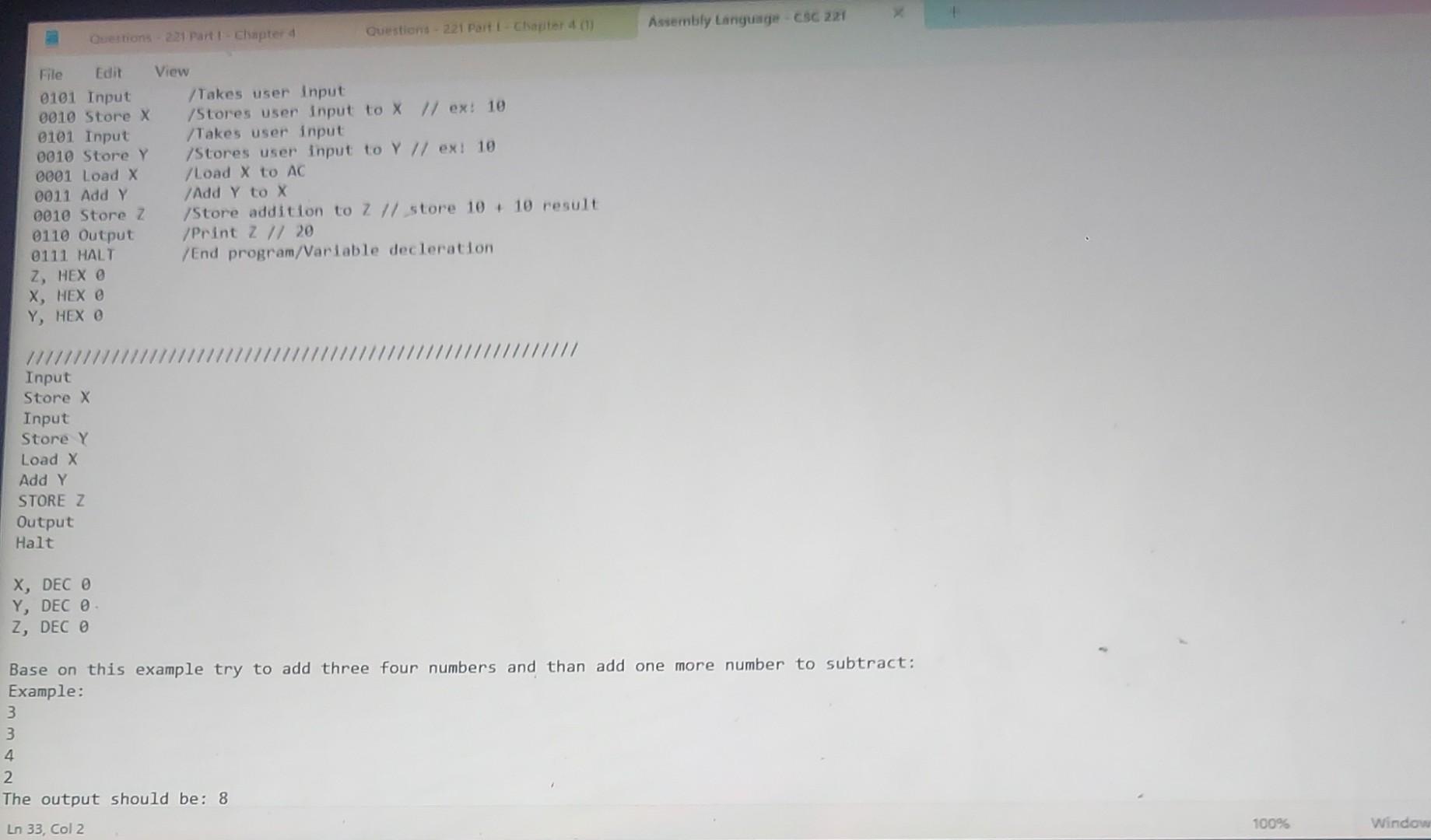 Solved File Edit View 0101 Input Takes User Input 0010 4175