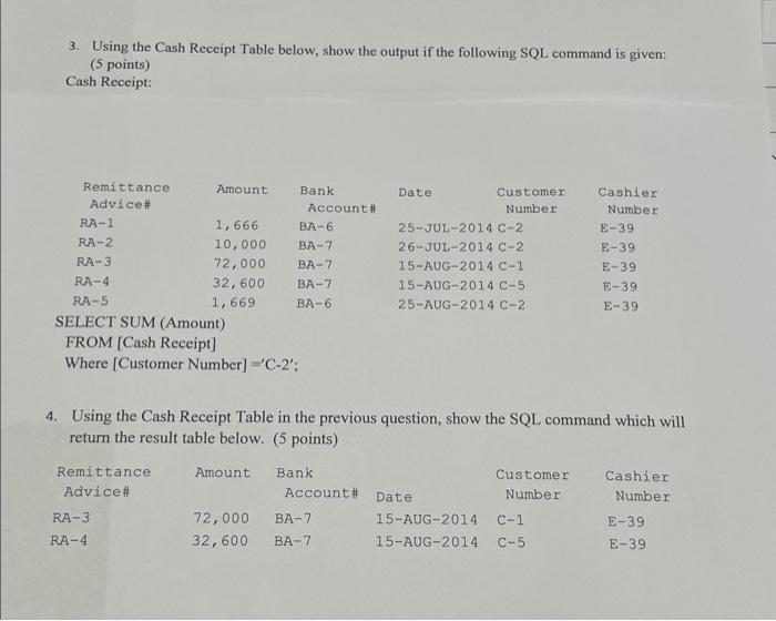 Solved Please just complete question #4 ... I displayed | Chegg.com