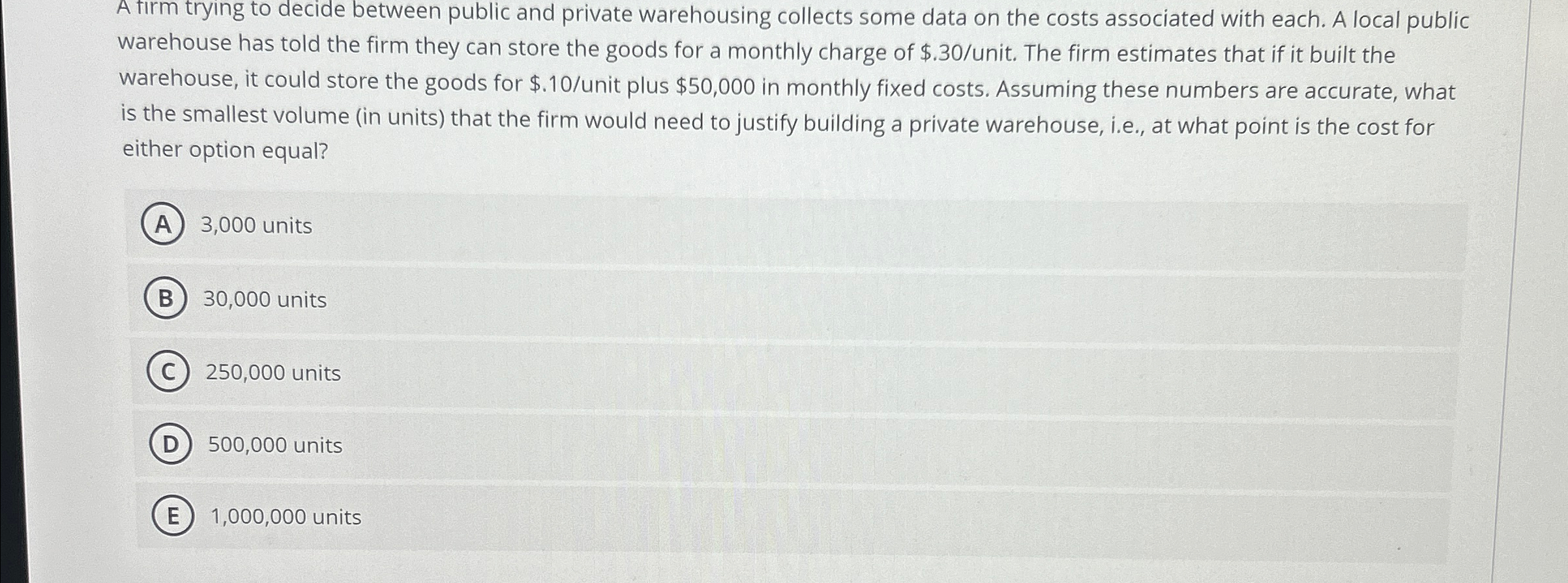 Solved A firm trying to decide between public and private | Chegg.com