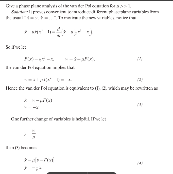 Solved Need step by step solution. Give a phase plane | Chegg.com