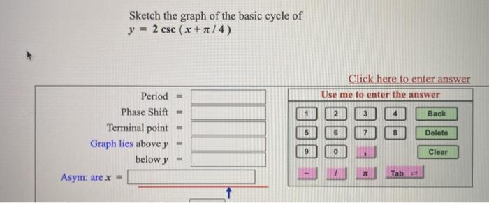 Solved Sketch the graph of the basic cycle of y = 2 sec ( 2x | Chegg.com