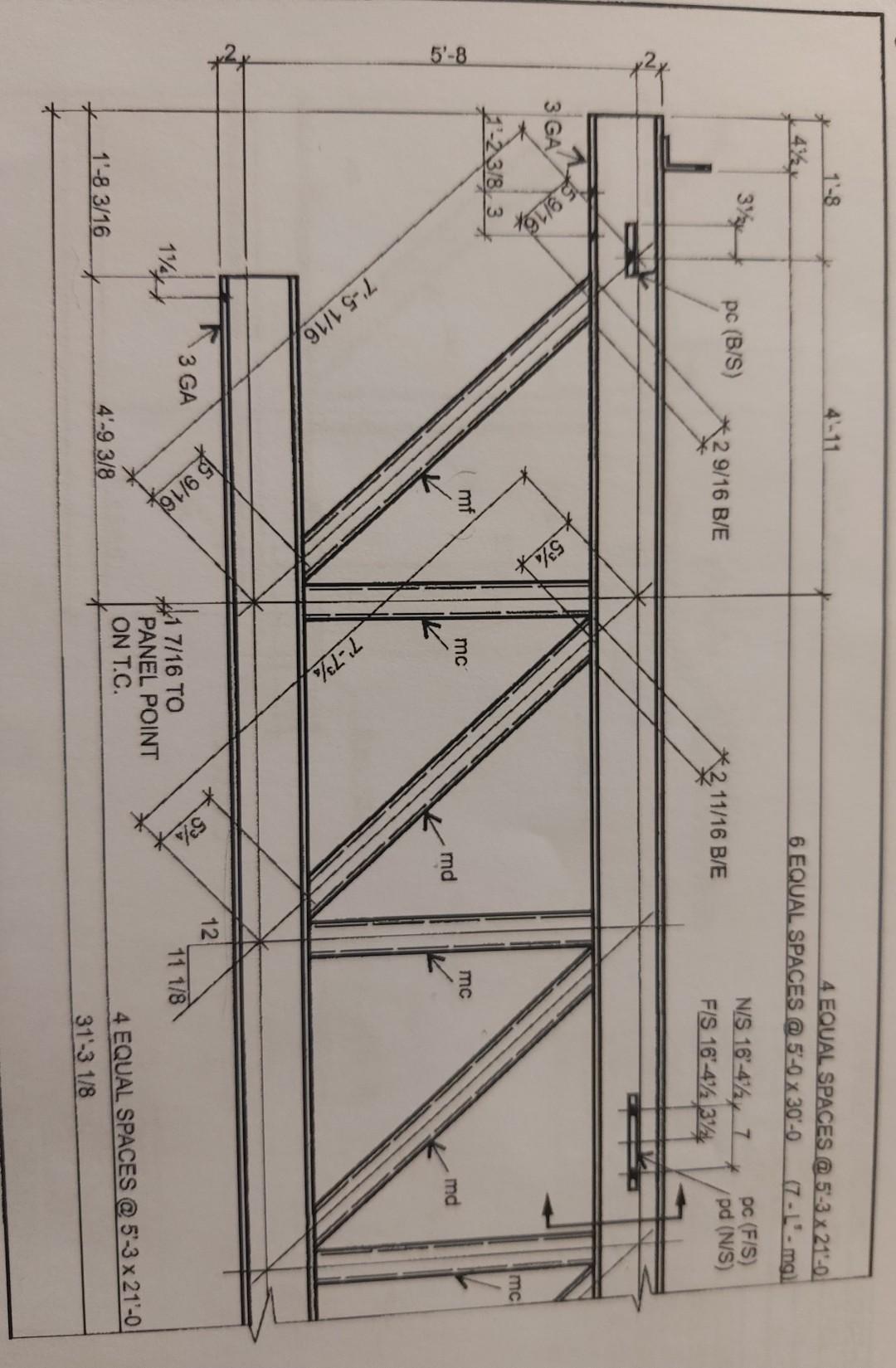 Solved Write out the piece mark assigned to the vertical web | Chegg.com