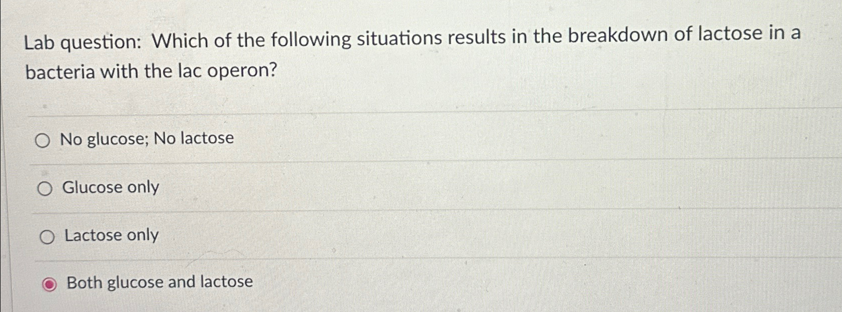 Solved Lab question: Which of the following situations | Chegg.com