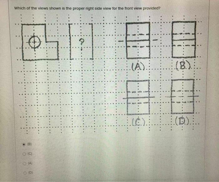 Solved Which of the views shown is the proper right side | Chegg.com