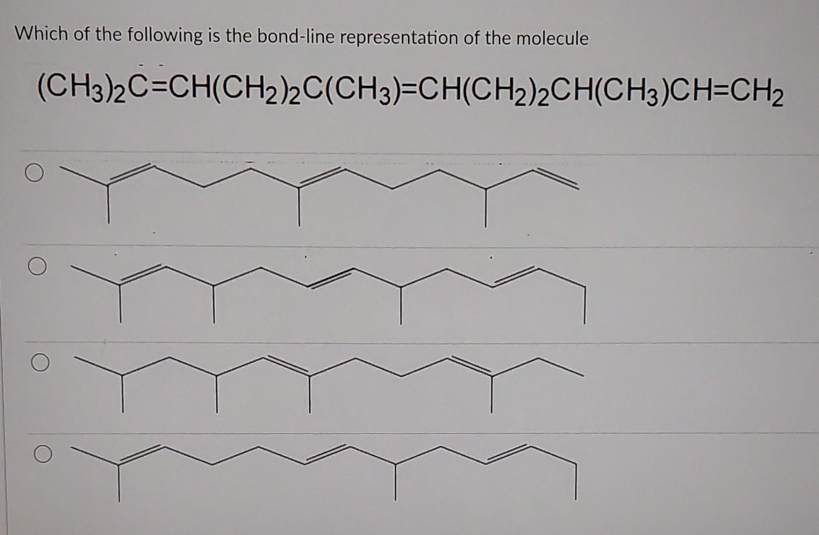 Solved Which of the following is the bond-line | Chegg.com
