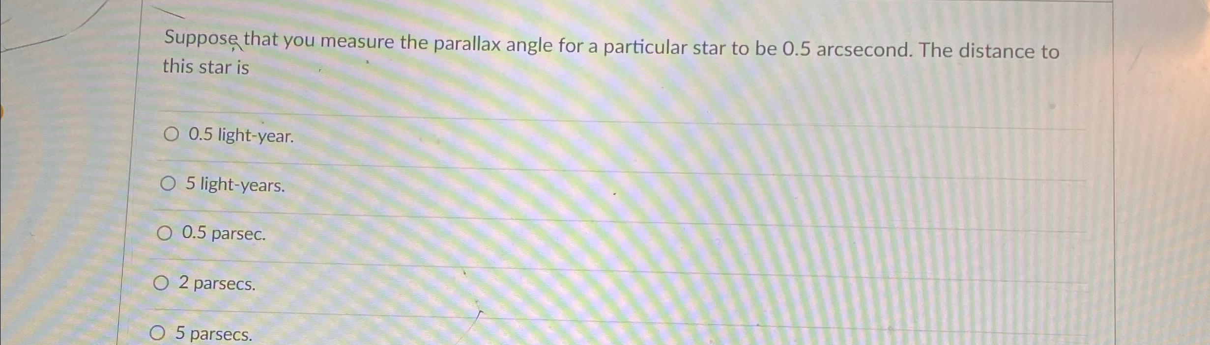 Solved Suppose that you measure the parallax angle for a | Chegg.com