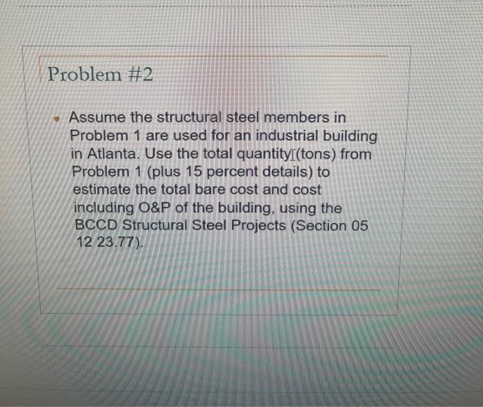Solved Assume the structural steel members in Problem 1 are | Chegg.com
