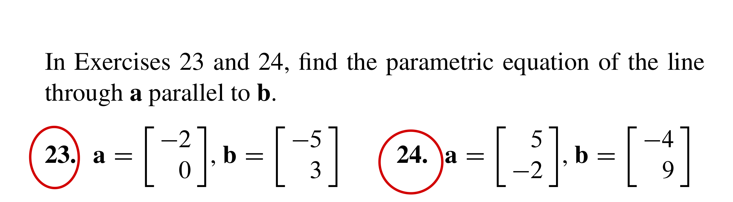 Solved In Exercises 23 ﻿and 24, ﻿find the parametric | Chegg.com