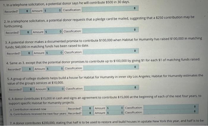 1. In a telephone solicitation, a potential donor | Chegg.com