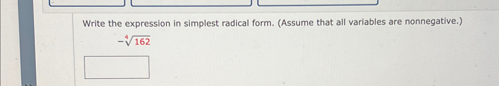 Solved Write the expression in simplest radical form. | Chegg.com
