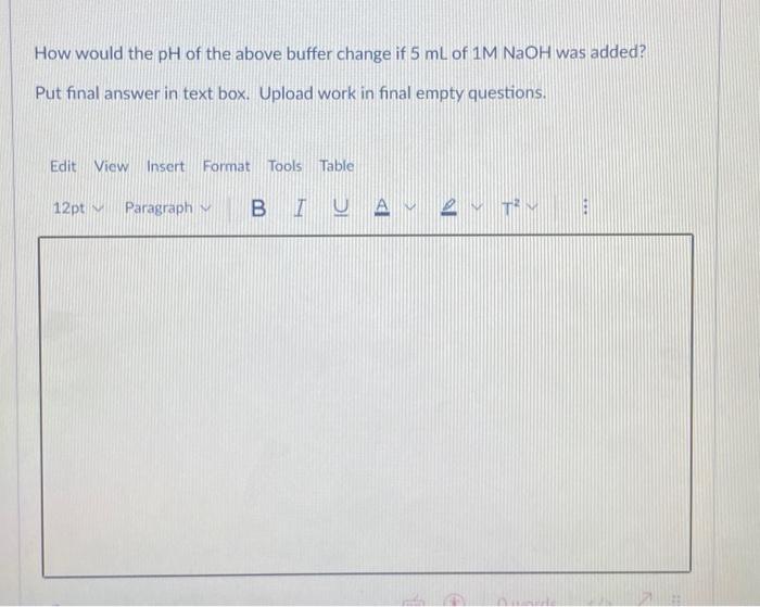 Solved Calculate the pH of a buffer solution prepared by | Chegg.com