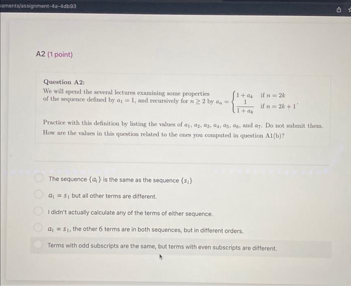 Solved Question A2: We will spend the several lectures | Chegg.com