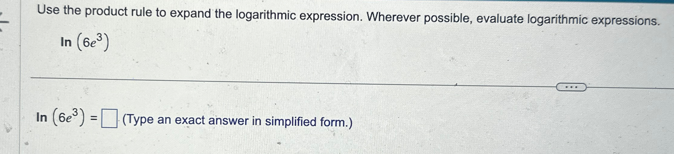 Solved Use the product rule to expand the logarithmic | Chegg.com