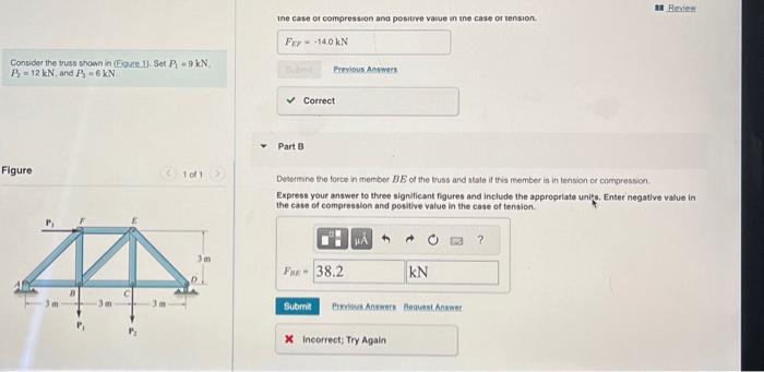Solved Consider the tuss ehown in (Figde 1). Set R1=9kN, | Chegg.com Solved Consider the tuss ehown in (Figde 1). Set R1=9kN, | Chegg.com