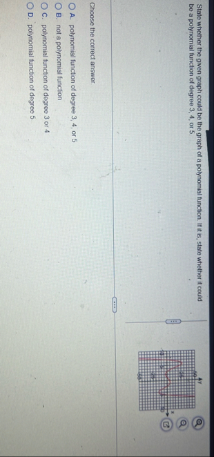 Solved State whether the given graph could be the graph of a | Chegg.com