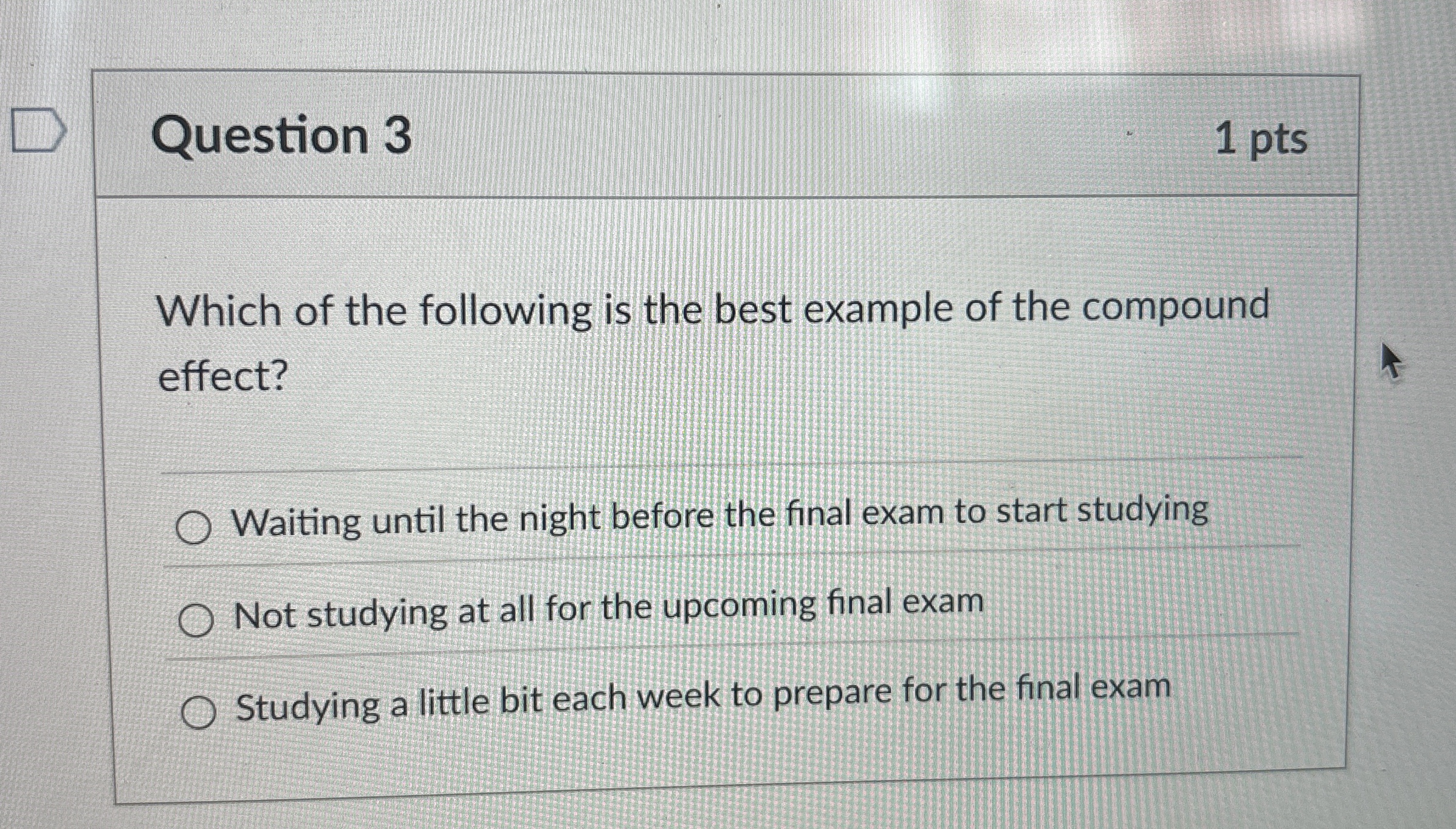 High Quality SOLUTION Question 31 ﻿ptsWhich of the following is the best | Chegg.com