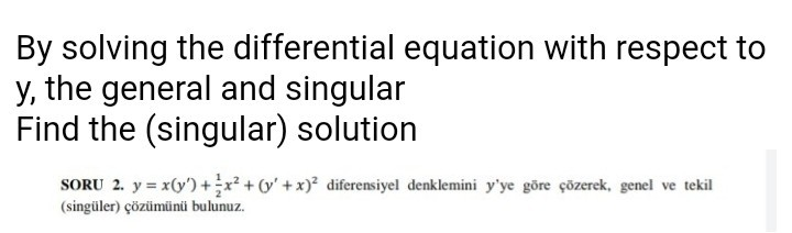 Solved By solving the differential equation with respect to | Chegg.com