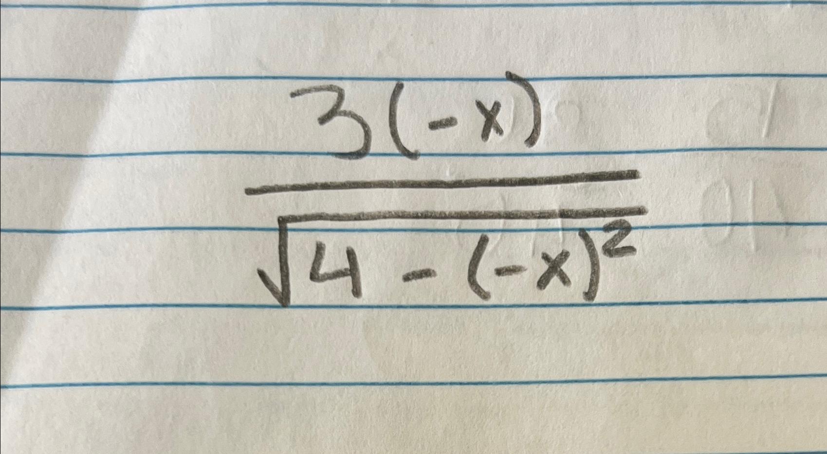 3(-x)4-(-x)22 | Chegg.com