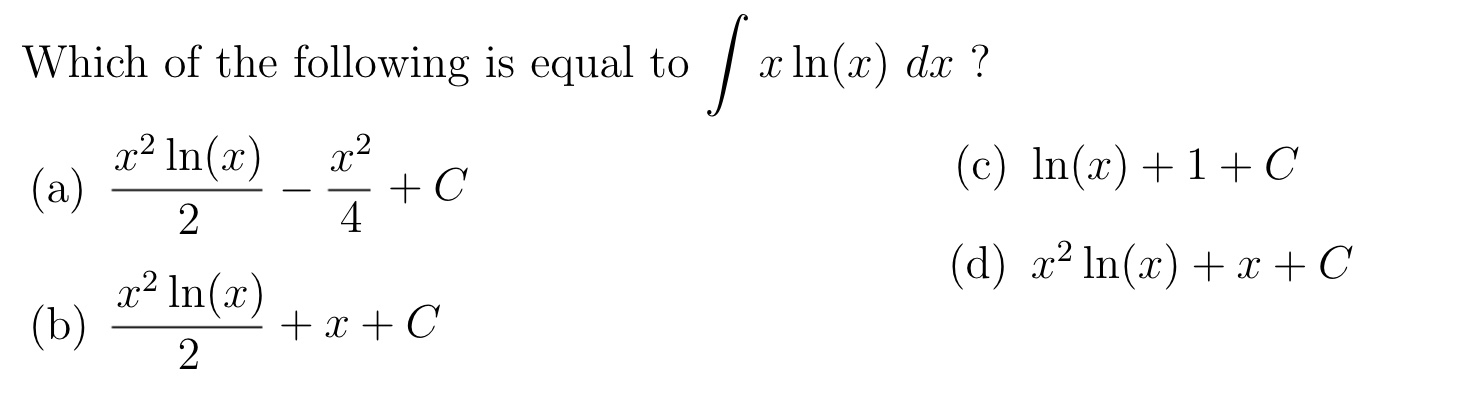 Solved Which of the following is equal to | Chegg.com