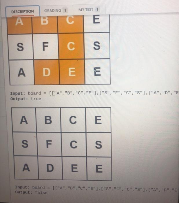 Solved Given an m x n grid of characters board and a string | Chegg.com