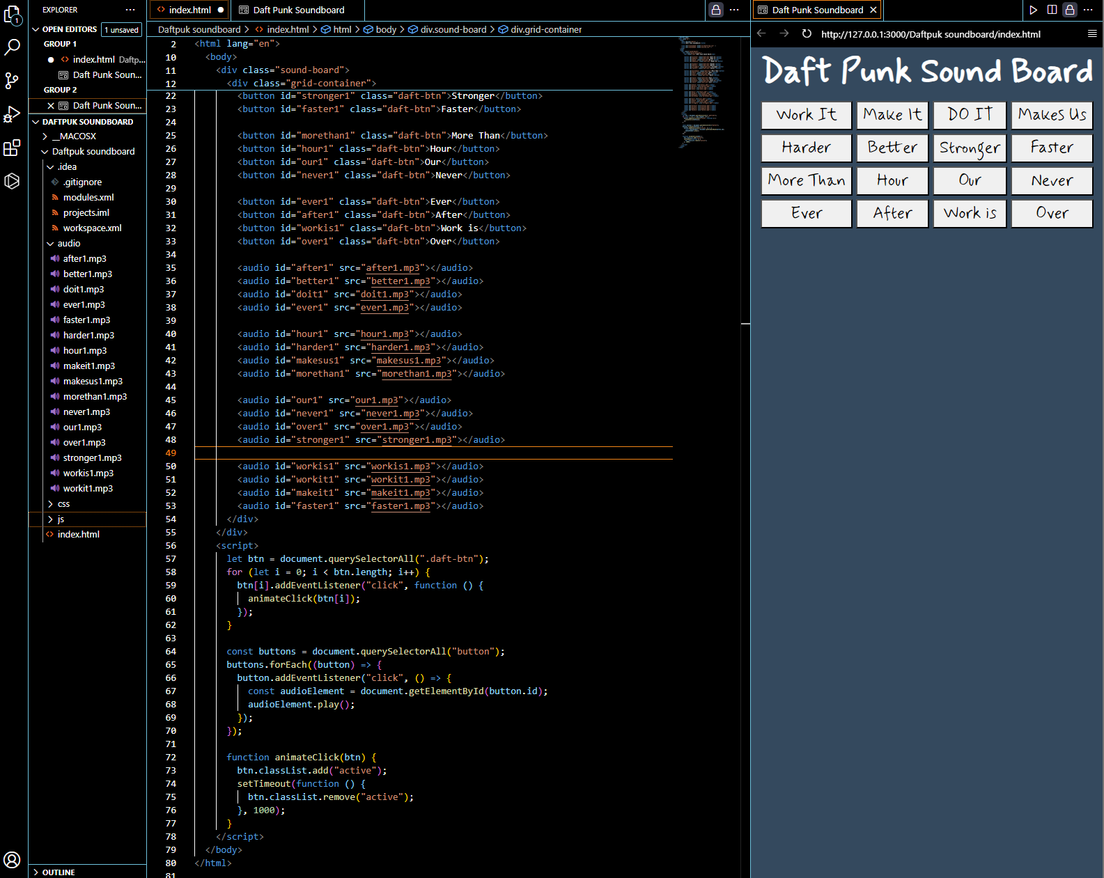 I need assistance with getting my code to play | Chegg.com