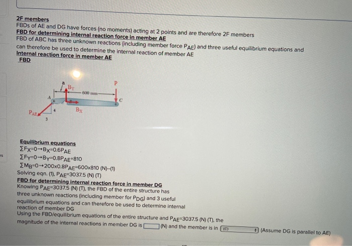 Solved O Required information Two hydraulic cylinders, AE | Chegg.com