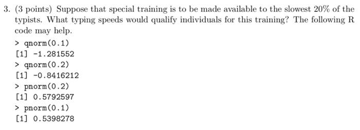 Solved Suppose that the distribution of net typing rate in | Chegg.com