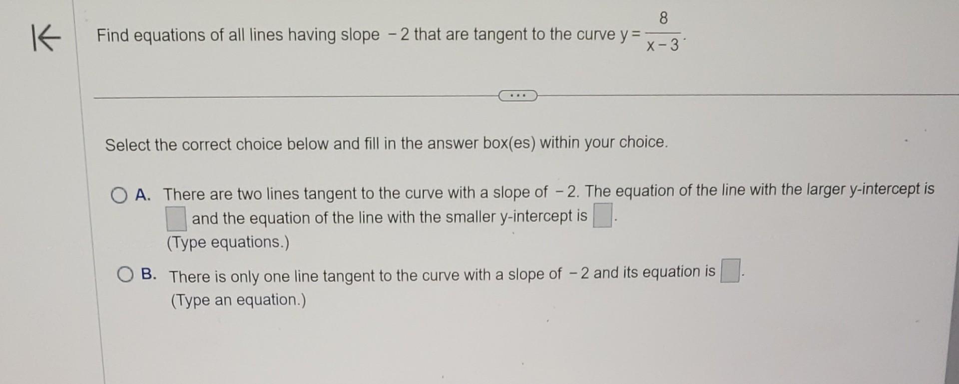 Solved Find equations of all lines having slope −2 that are | Chegg.com