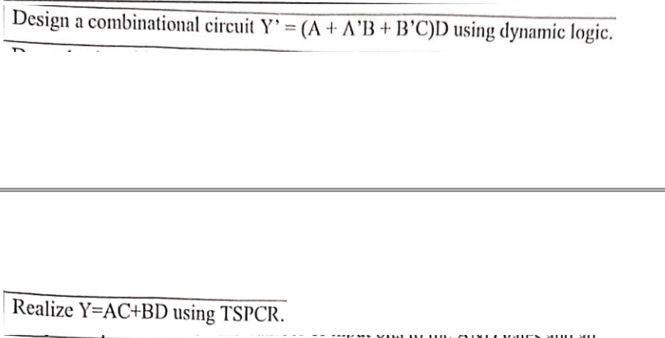 Solved subject(VLSI) ﻿:Design a combinational circuit | Chegg.com